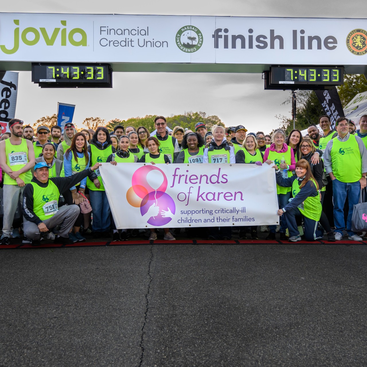 Friends of Karen 5K Team at the Long Island Marathon - Friends of Karen